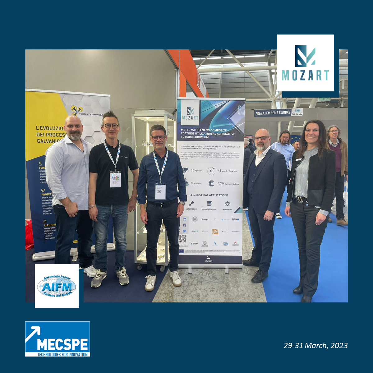 MOZART at MECSPE 2023, in Bologna, Italy - Mozart-Project